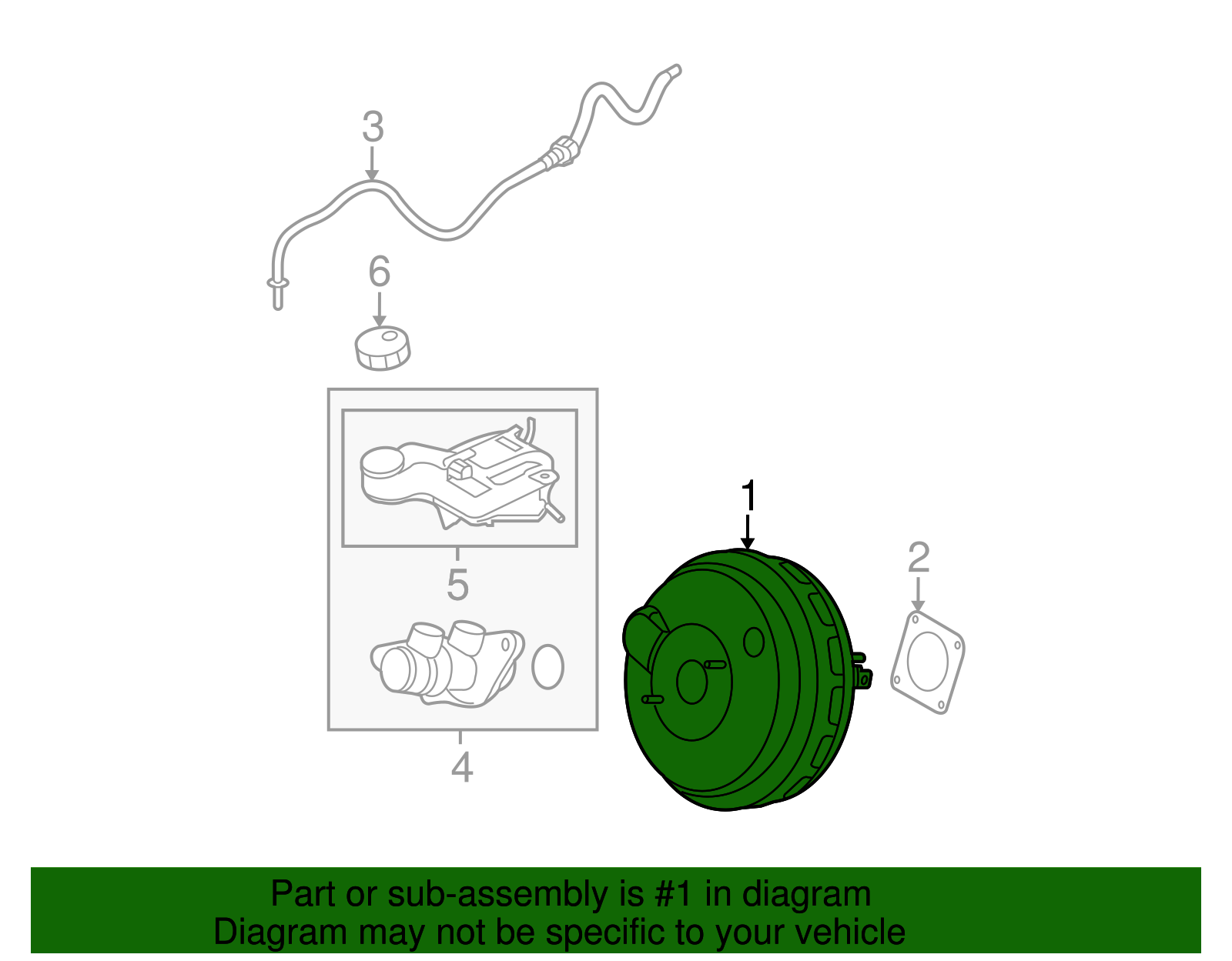2010-2013 Mazda 3 Brake Booster BBY5-43-80Z | Mazda Parts Deals