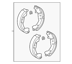 04495-52121 - Brake Shoes 2008-2019 Toyota | Longo Toyota Parts