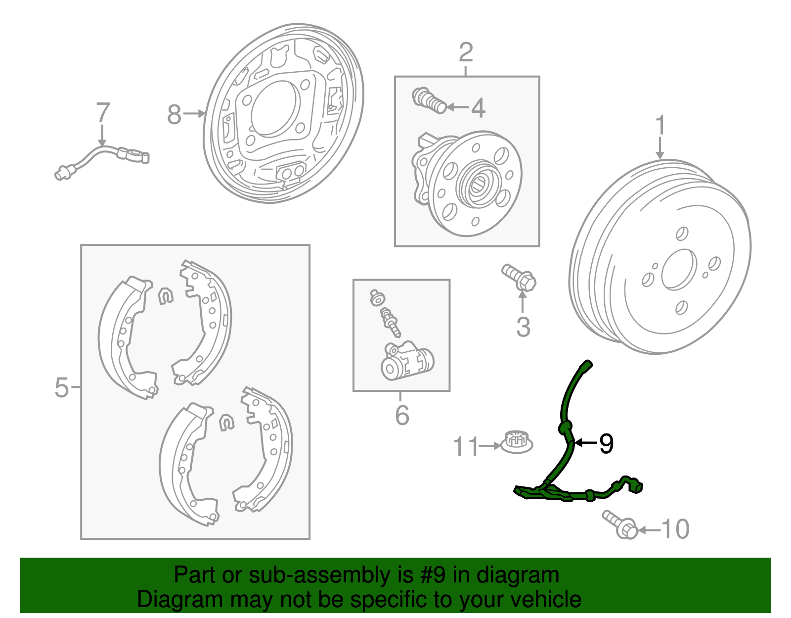 89516-52140 - ABS Sensor - 2012-2019 Toyota | OEM Genuine Toyota Parts