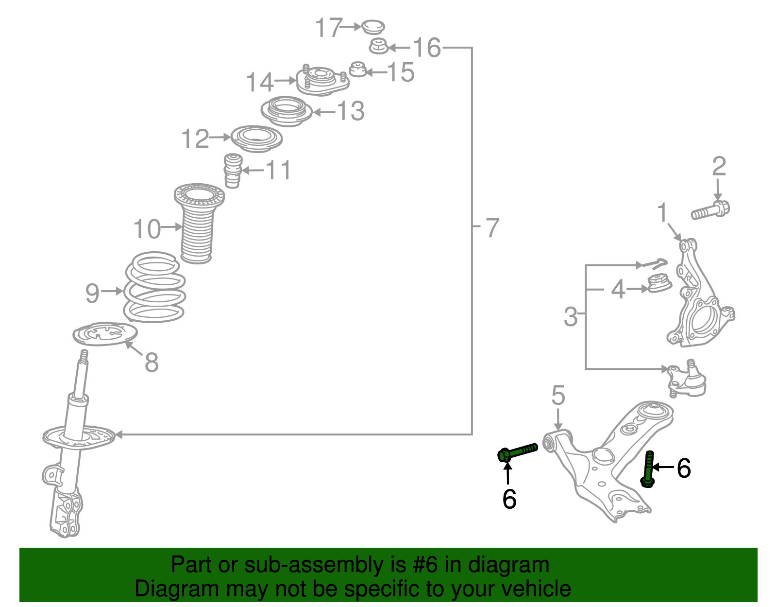 90105-A0250 - 2010-2013 Lexus - Control Arm Bolt | My L Parts