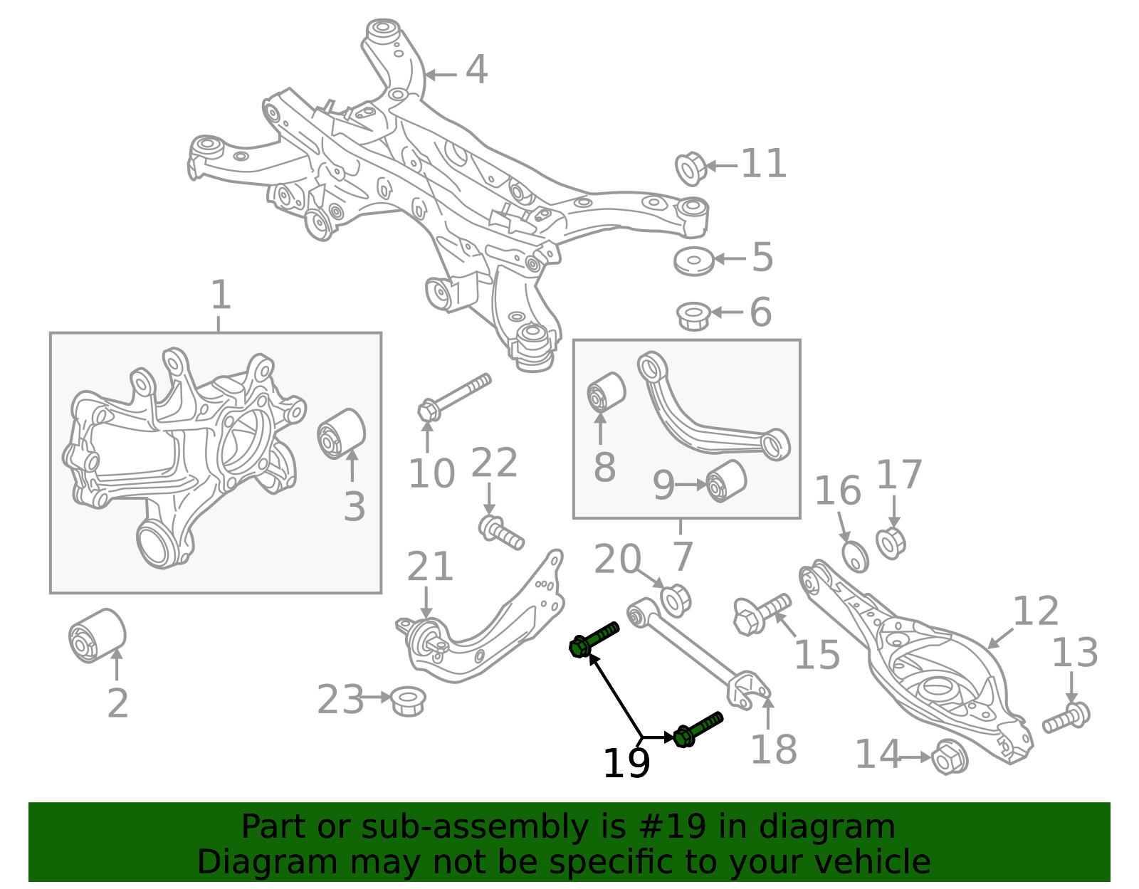 2013-2025 Mazda Upper Control Arm Mount Bolt 9YA0-21-23J | TascaParts.com
