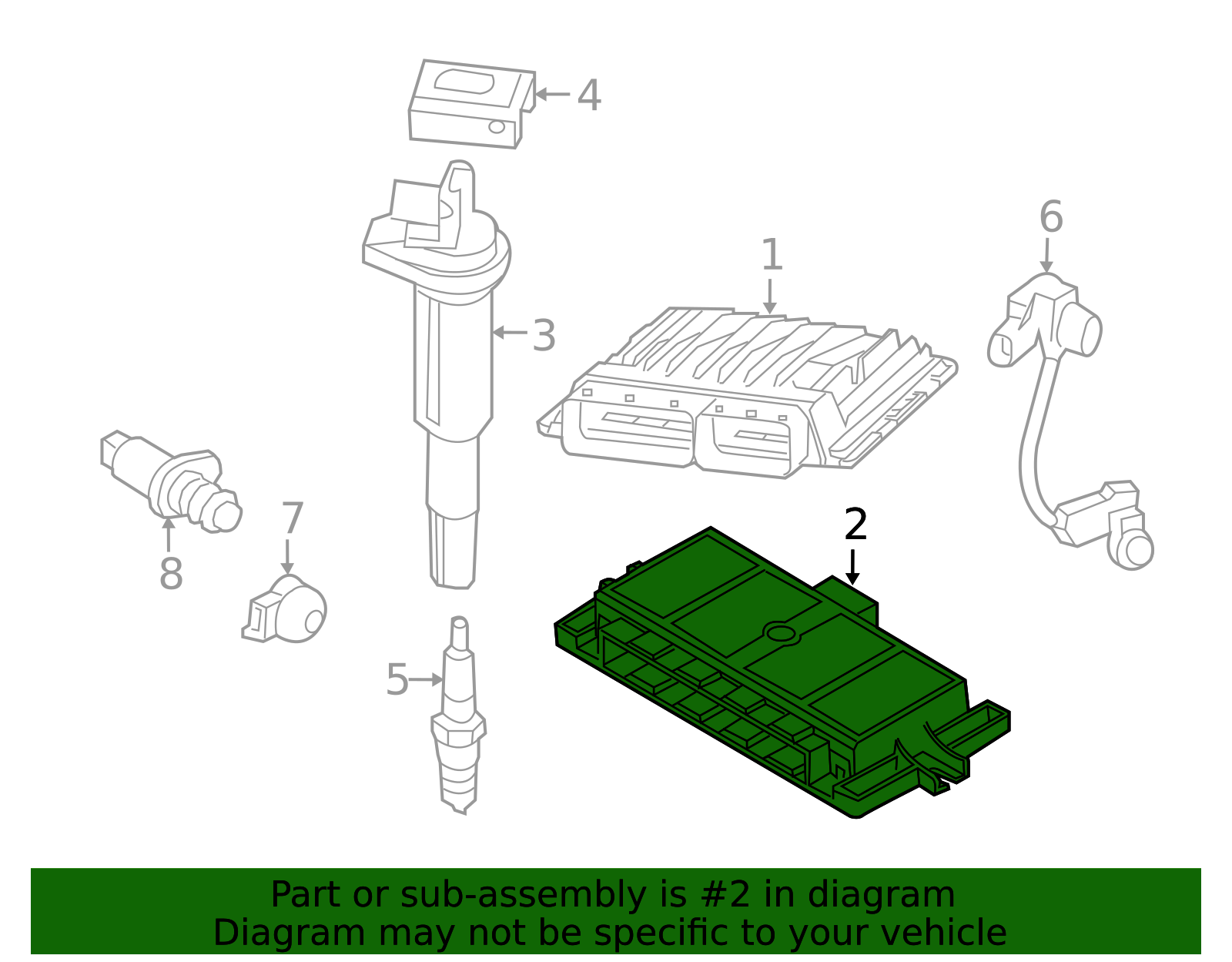 61-35-8-886-836 - Foot-well Module 613023 BMWPartsDirect.com