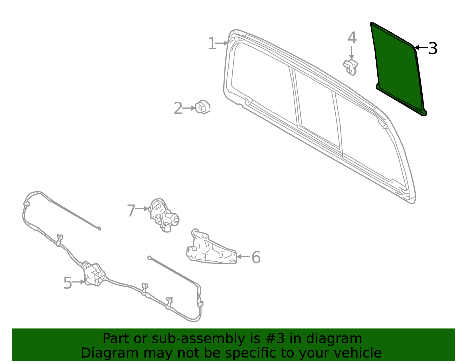 2017-2023 Toyota Tacoma Sliding Glass 64807-04040 | OEM Parts Online