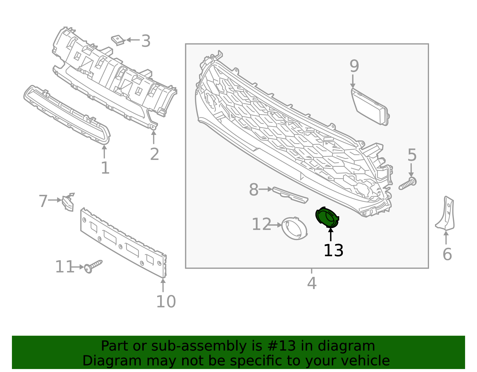 86566-K0500 - Trim Ring Mount Bracket 2020-2022 Kia Soul | Kia.Parts Store