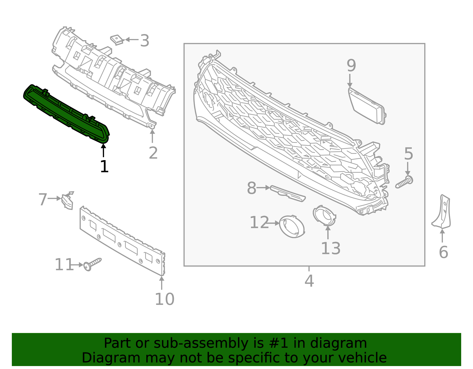 86351k0500 - Kia Upper Grille 2020-2022 Kia Soul | Performance Auto Parts