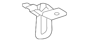 997-511-051-00 - 1997-2013 Porsche - Hood Latch Striker Plate ...