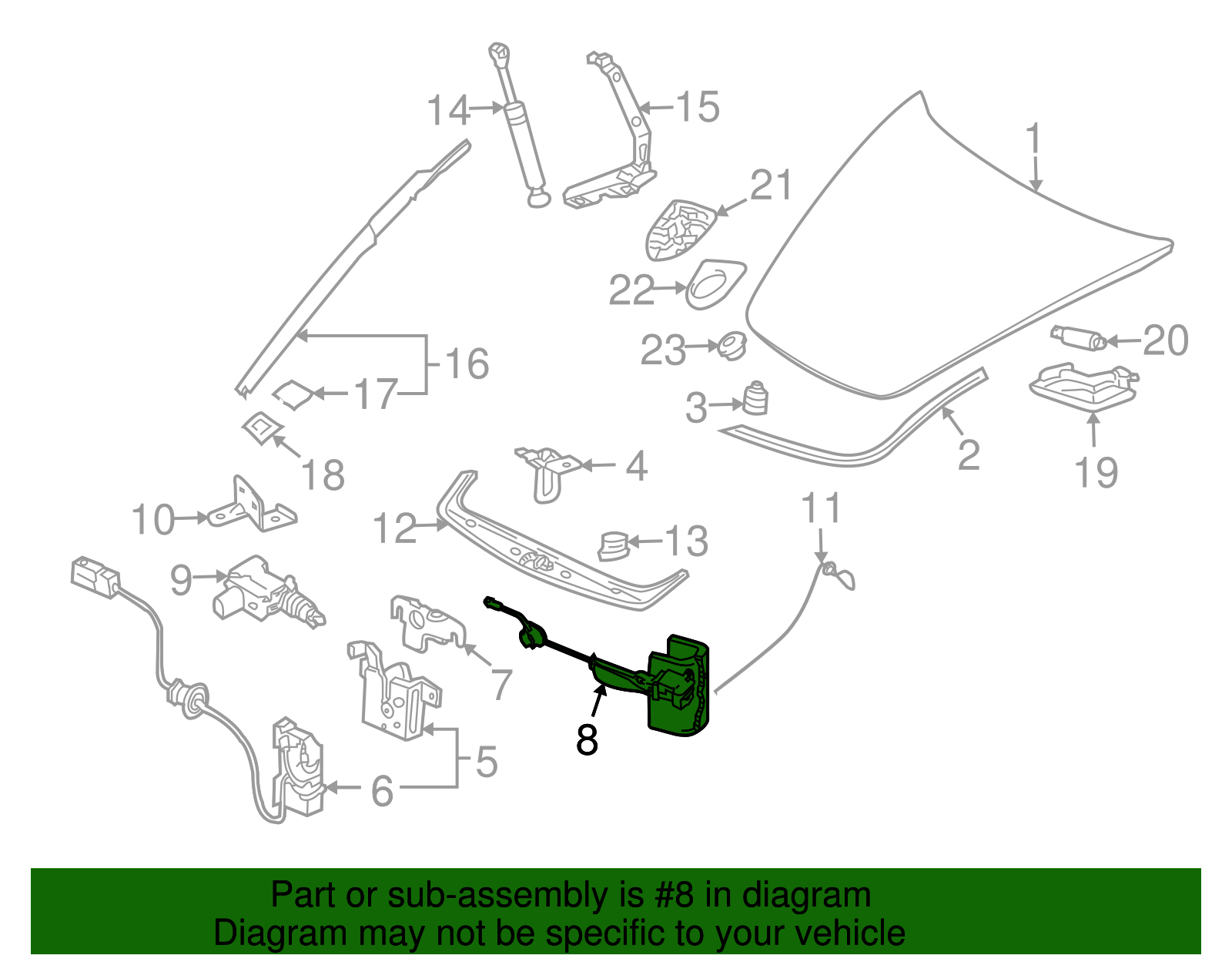997-511-117-00 - Trunk Lock Actuator Motor 2005-2013 Porsche | Delaware ...