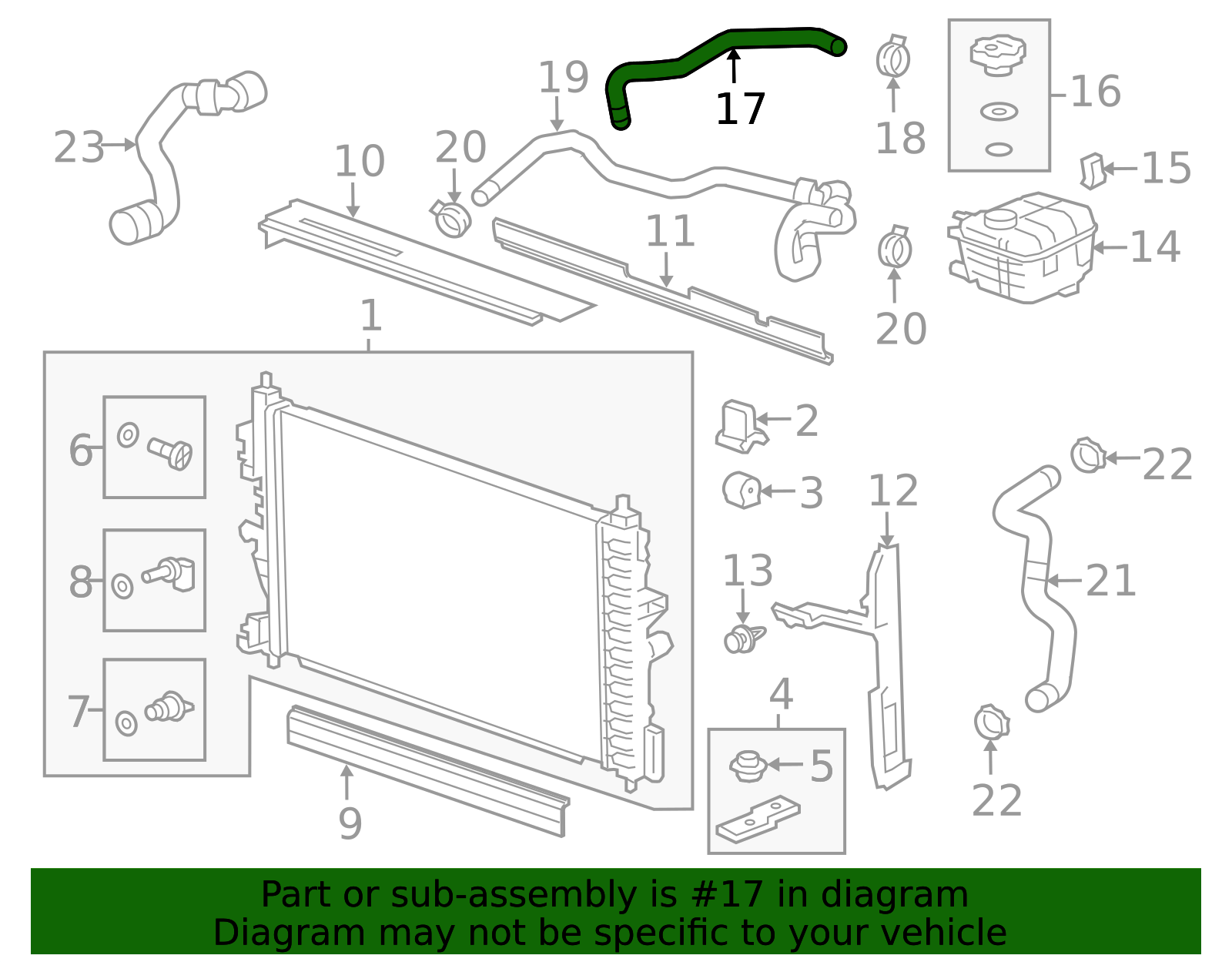 Engine Coolant Air Bleed Hose 13251447 GM | GMPartsDirect.com