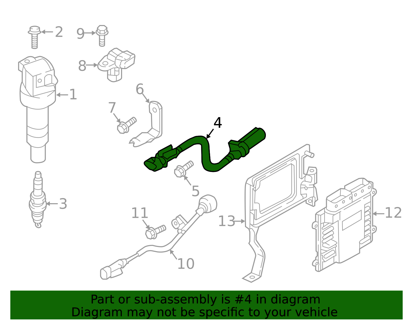 2016-2019 Hyundai Sonata Crankshaft Sensor 39180-2E600 | OEM Parts Online
