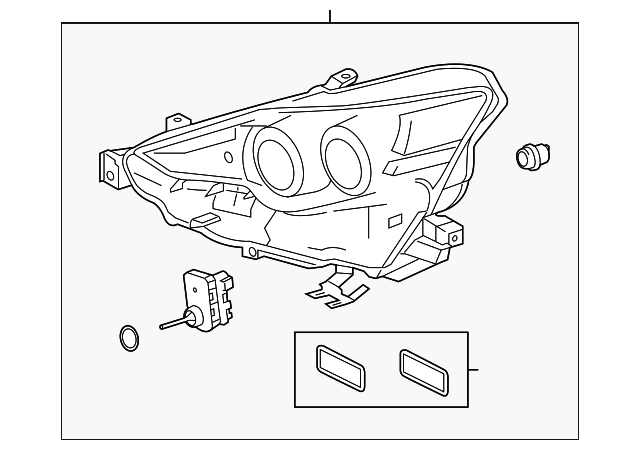 81145-53751 - Headlamp Assembly For 2014-2017 Lexus | Lexus OE Parts