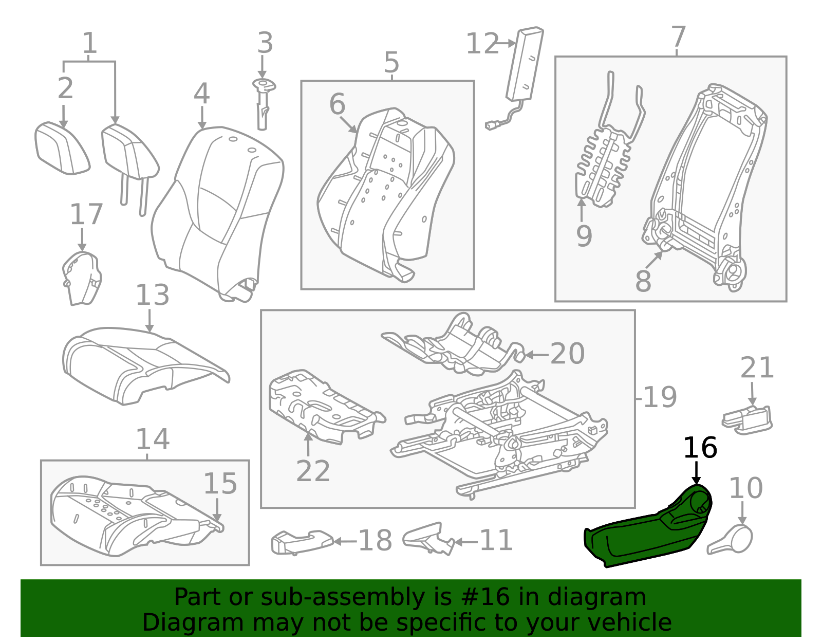 2024-2026 Toyota Tacoma Seat Trim Panel 71812-AK010-C0 | Toyota Parts ...