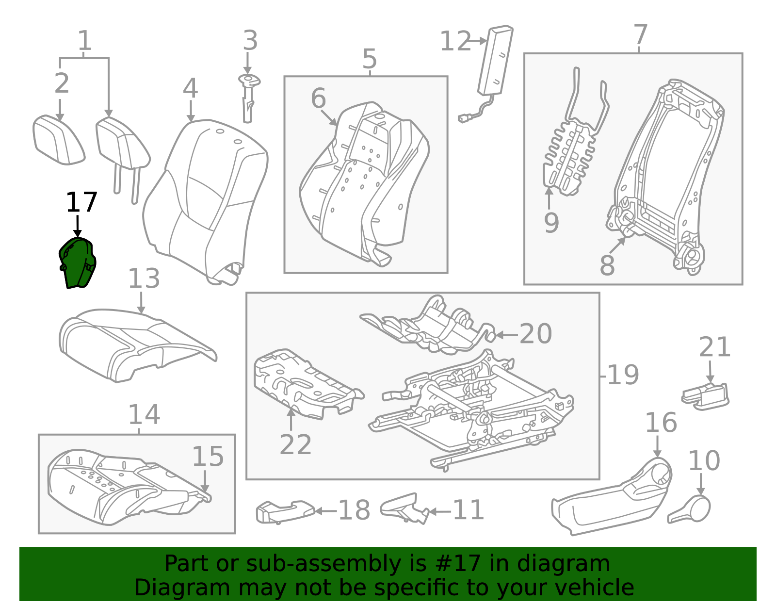 2024-2025 Toyota Tacoma Recline Cover 71862-AK030-C0 | MotorMotor
