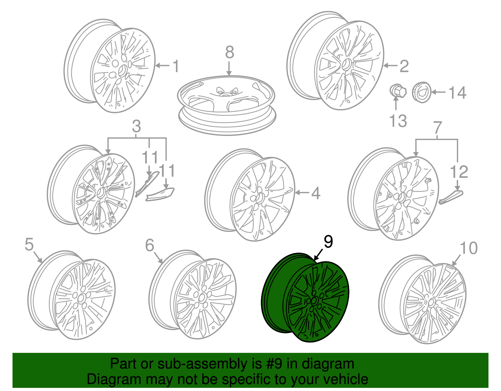 2013-2019 Cadillac XTS 18x4-Inch Aluminum Wheel 22743350 | Shop Matick ...