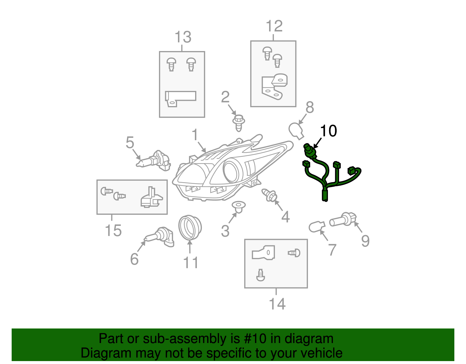 2010-2015 Toyota Wire Harness 81125-47230 | OEM Parts Online
