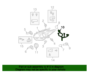 2012-2015 Toyota Wire Harness 82113-47180 | Toyota Parts Center