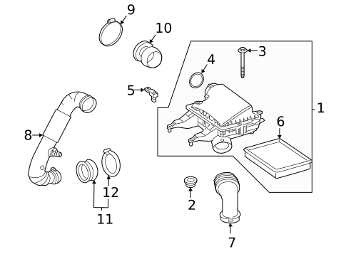 Air Intake for 2022 Mercedes-Benz Sprinter 3500 | Mercedes-Benz USA Parts
