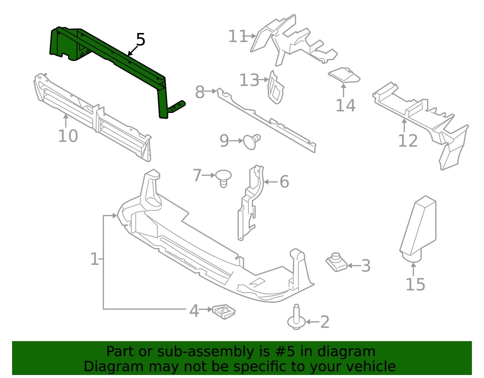2020-2025 Ford Radiator Support Air Deflector LK4Z-8310-D | Ford OEM ...
