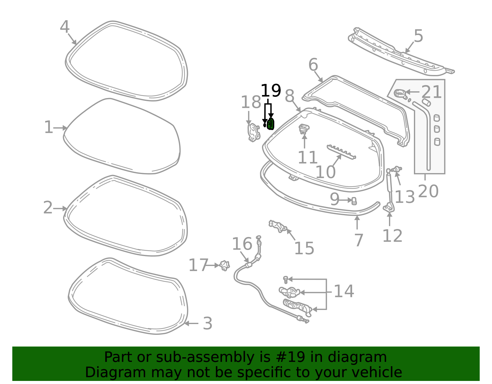 74884-SL0-A01ZA - High-Quality Knob for 1991-2001 Acura NSX ...