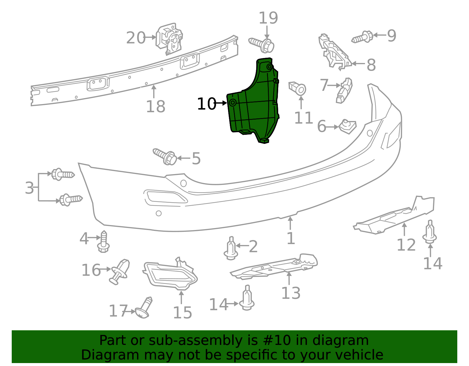 52592-0R030 - Side Seal 2013-2015 Toyota RAV4 | Longo Toyota Parts