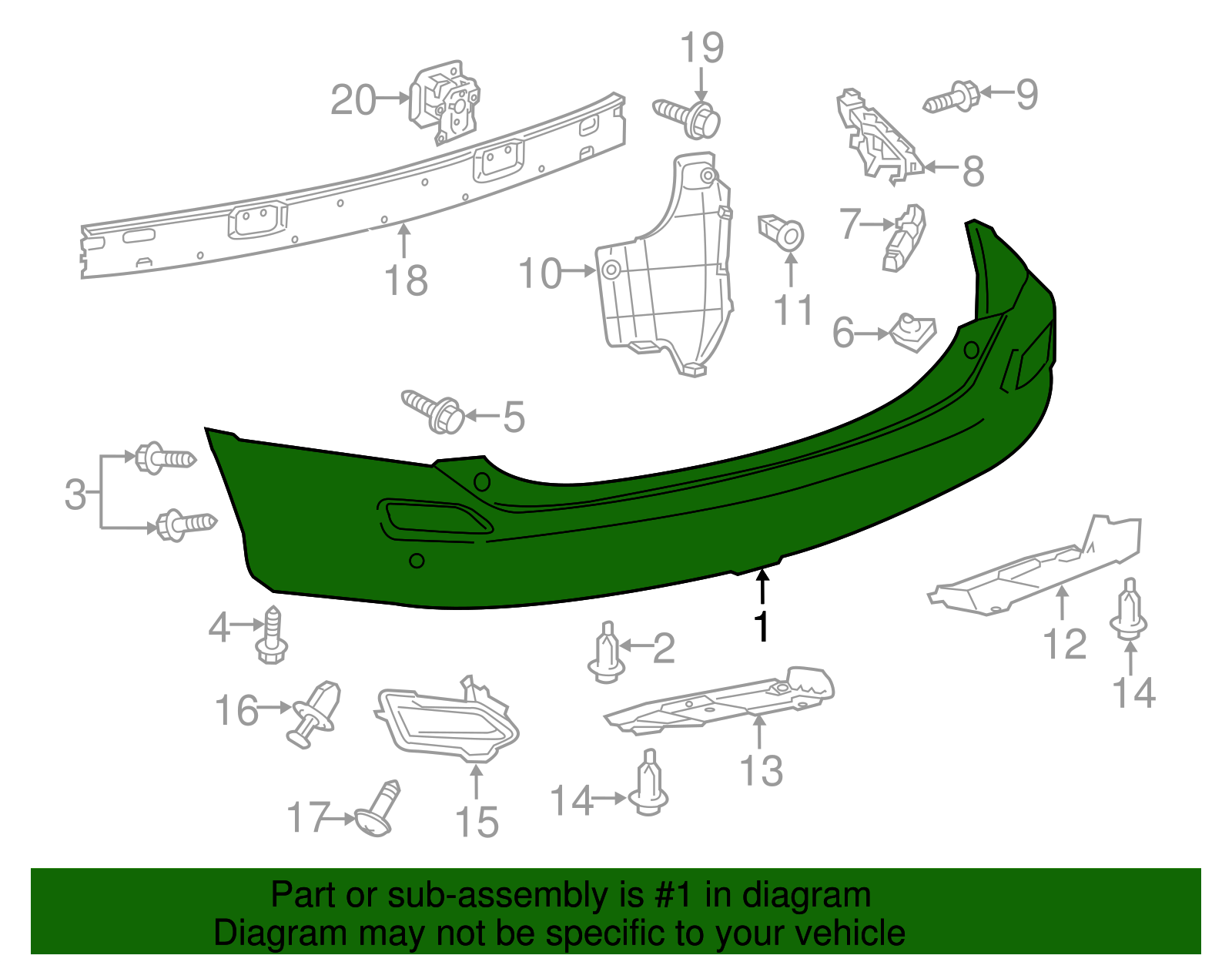 52150-0R110 - Bumper Assembly Rear | Nucar Toyota of North Attleboro