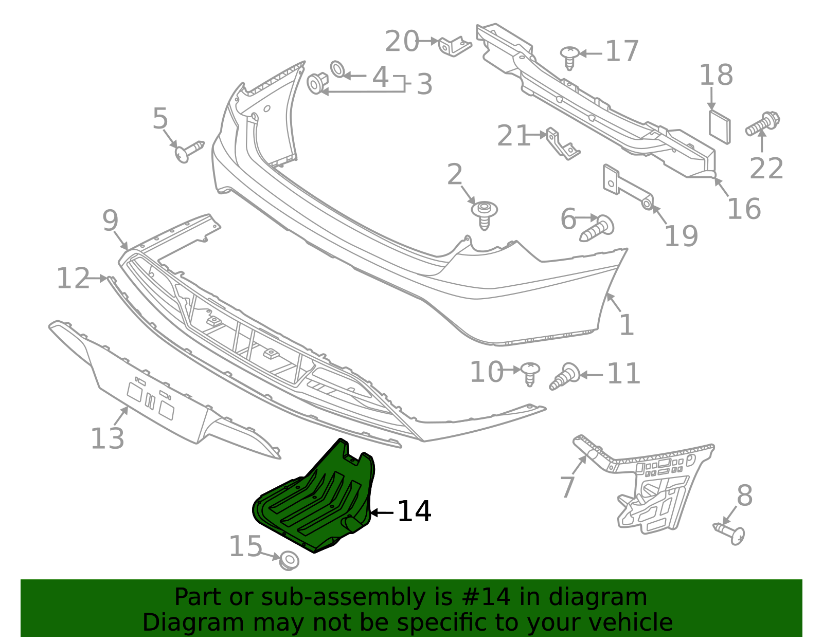 Hyundai - 86676-L0000 - Under Cover - 2020-2022 Hyundai Sonata | OEM ...