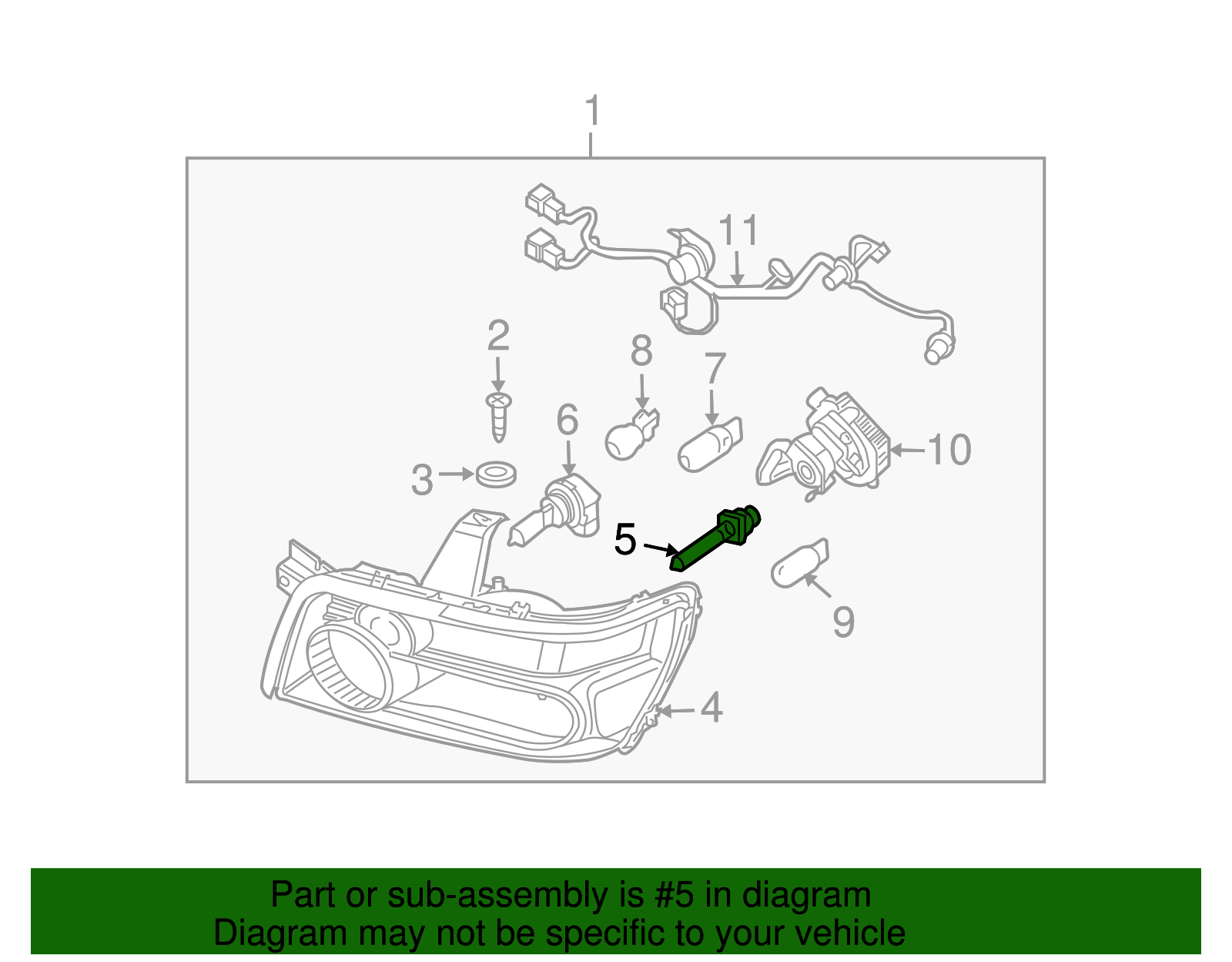 26297-9B90A - Bulb 1999-2010 Infiniti | Official INFINITI Parts Store