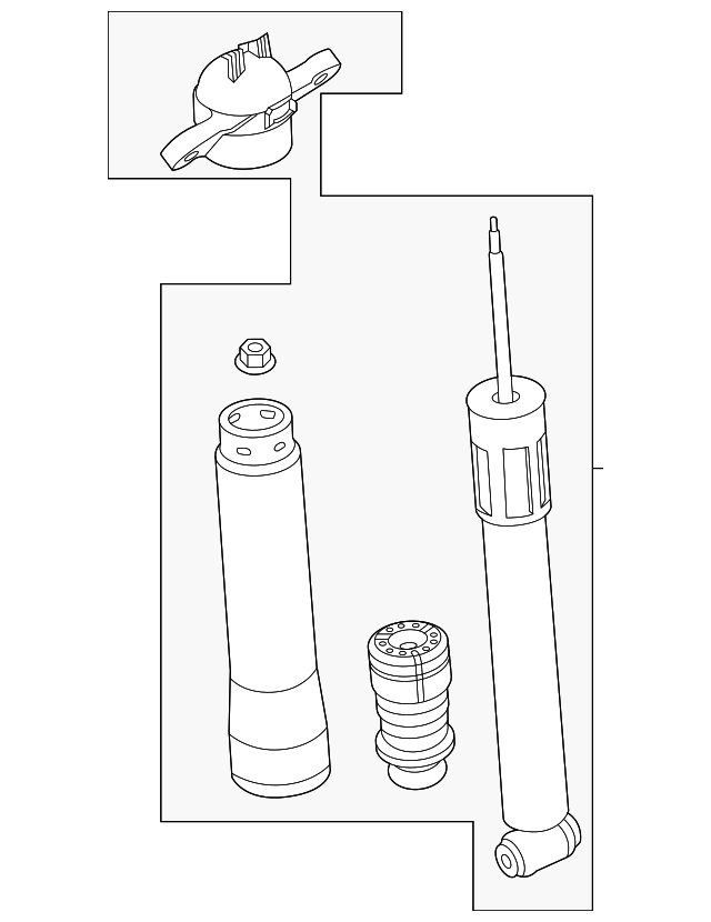 ASH-8666380 - Motorcraft™ Suspension Shock Absorber 2021-2025 Ford ...