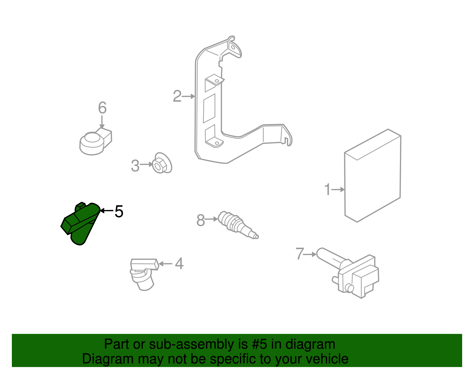 22053AA071 - 2001-2019 Subaru - Engine Crankshaft Position Sensor ...