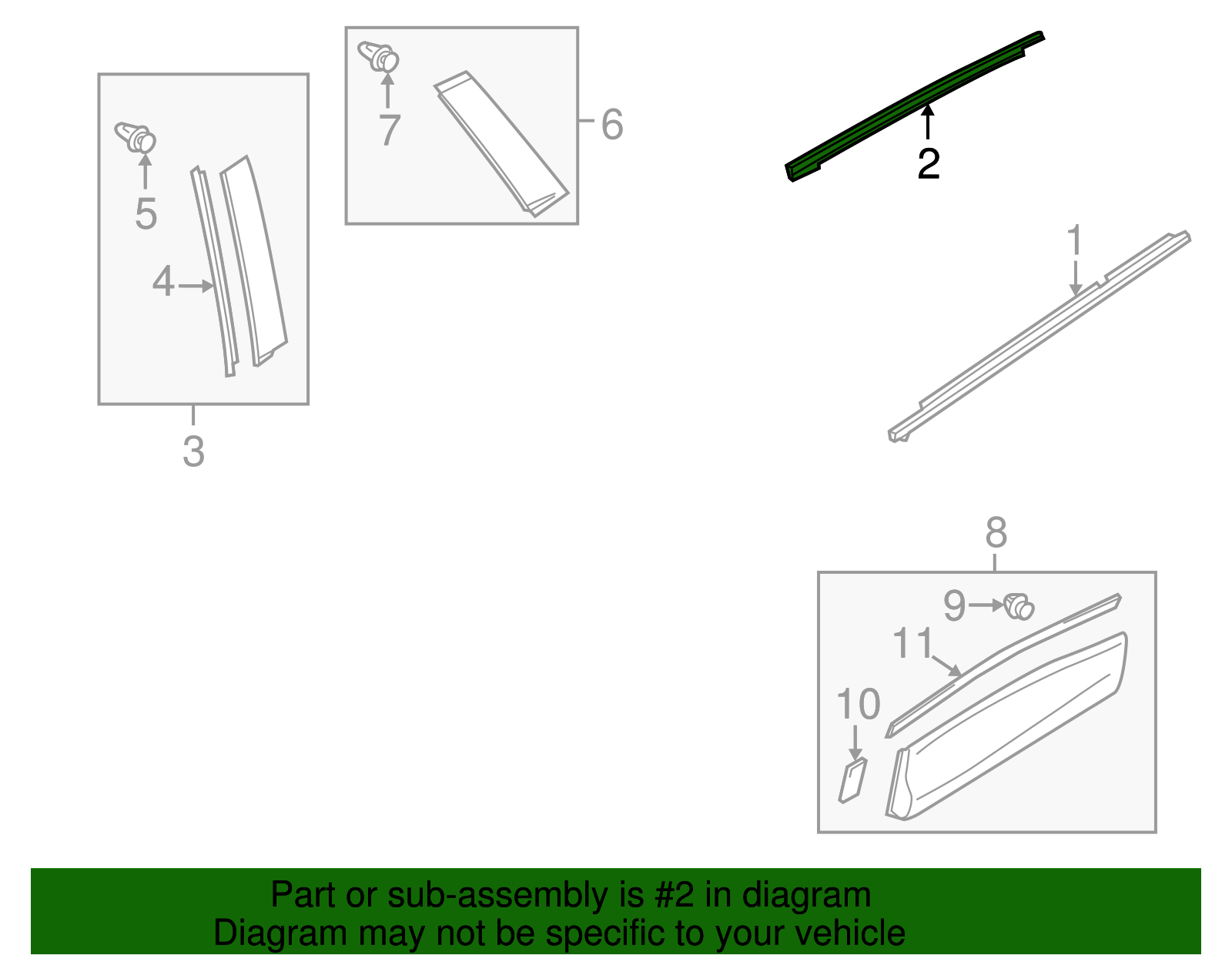 kd5350991d - Mazda Window Molding 2013-2016 Mazda CX-5 | Performance ...