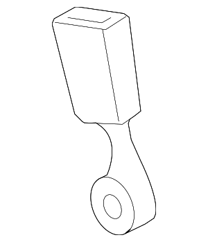 2009-2012 GM Light Cashmere 3rd Row Center Seat Belt with Buckle ...