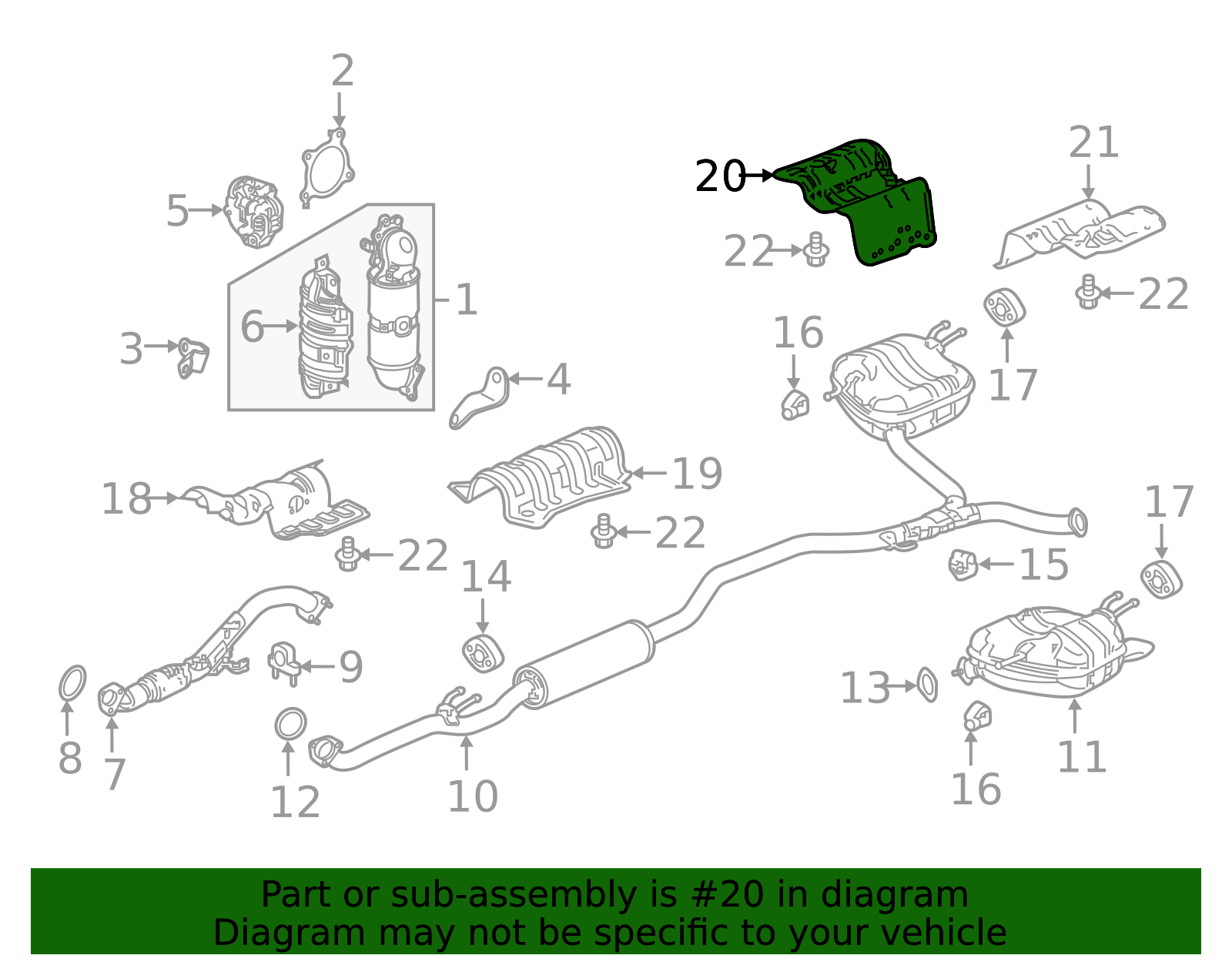 74651-TVA-A00 - Plate R Muffler Baffle - 2018-2020 Honda Accord | Honda ...