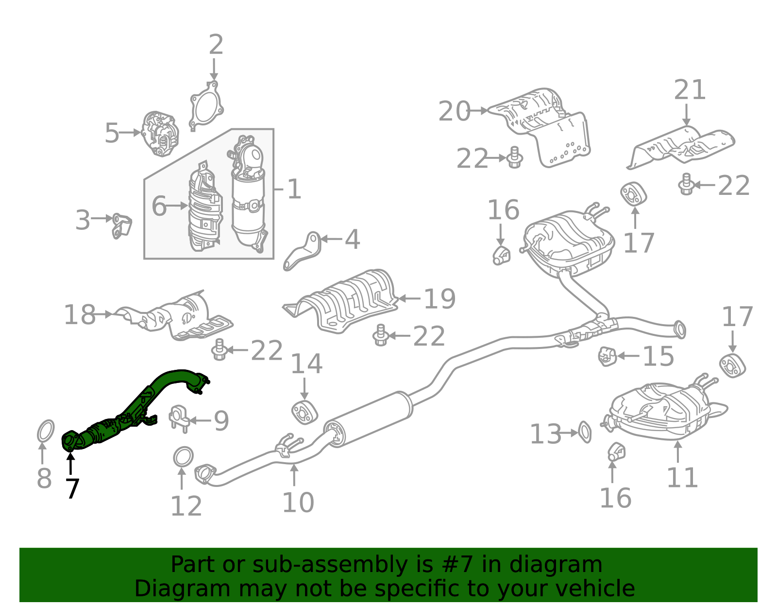 18200-TVA-A03 - Exhaust Intermediate Pipe Honda Parts Online