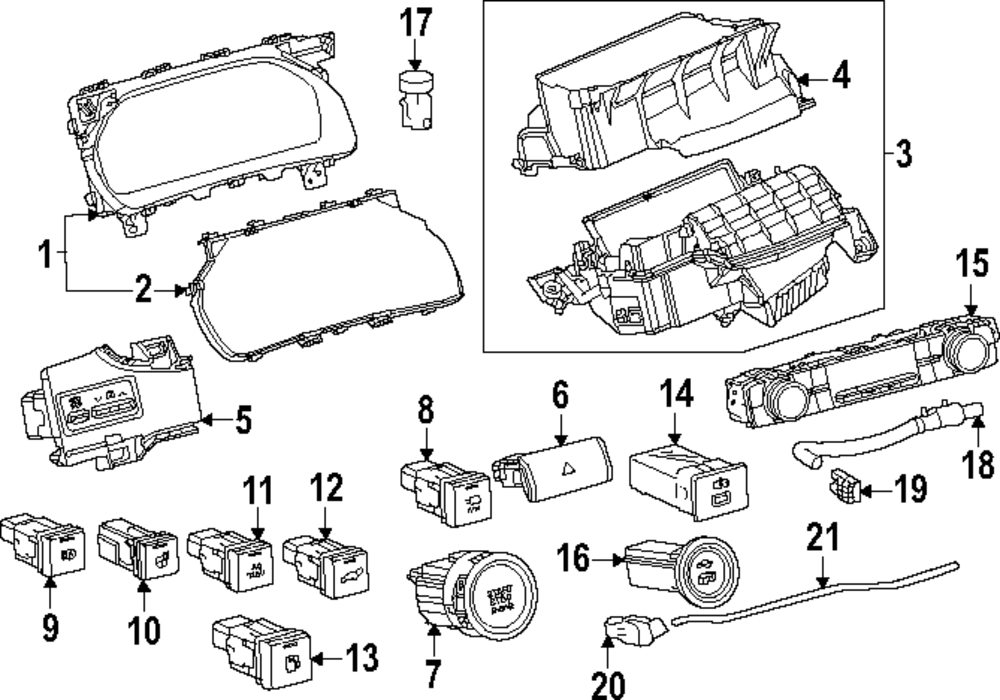 83800-0EV10 - Cluster Assembly - 2025 Toyota Grand Highlander | OEM ...