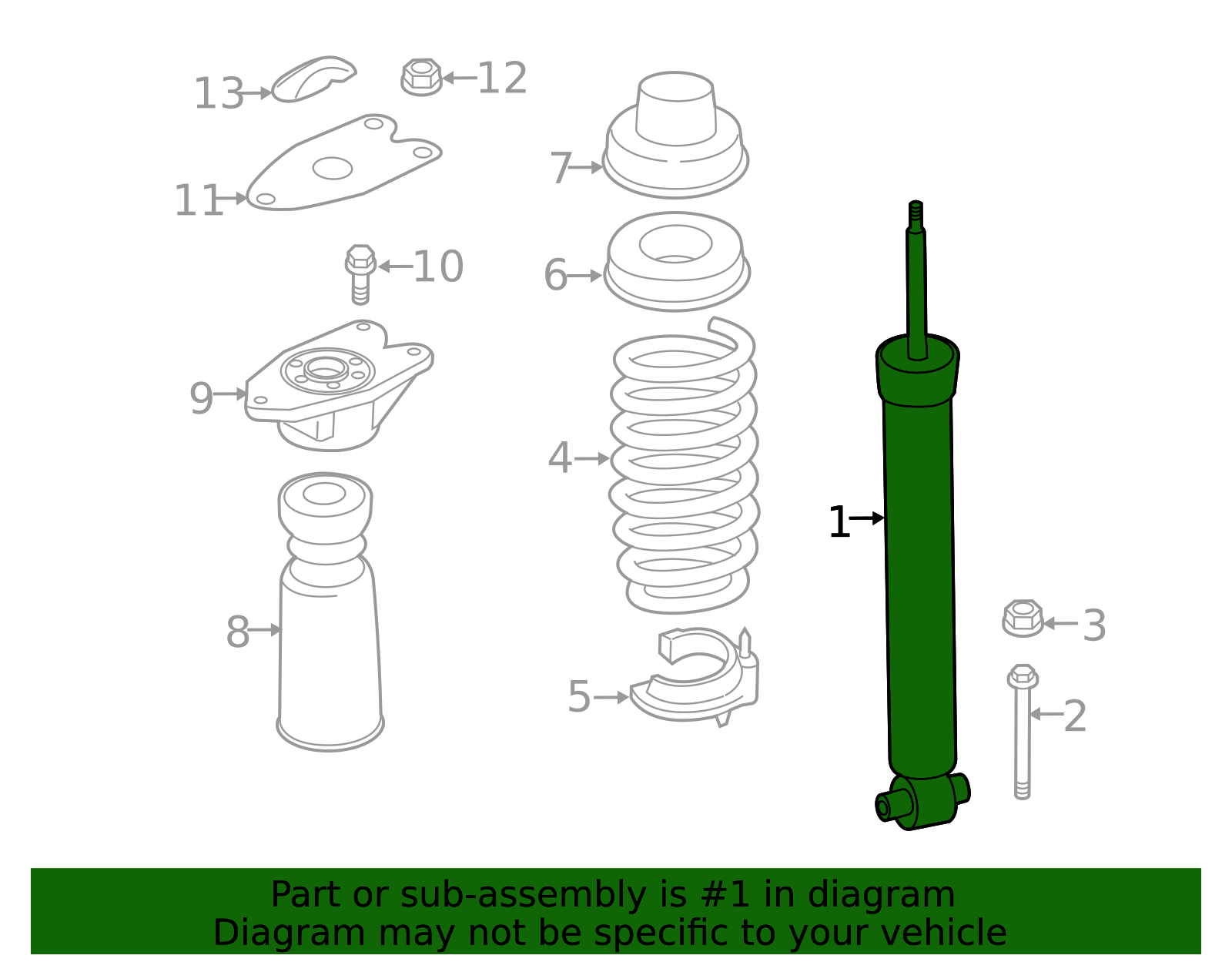 2014-2019 BMW Shock Absorber 33526873783 | OEM Parts Online