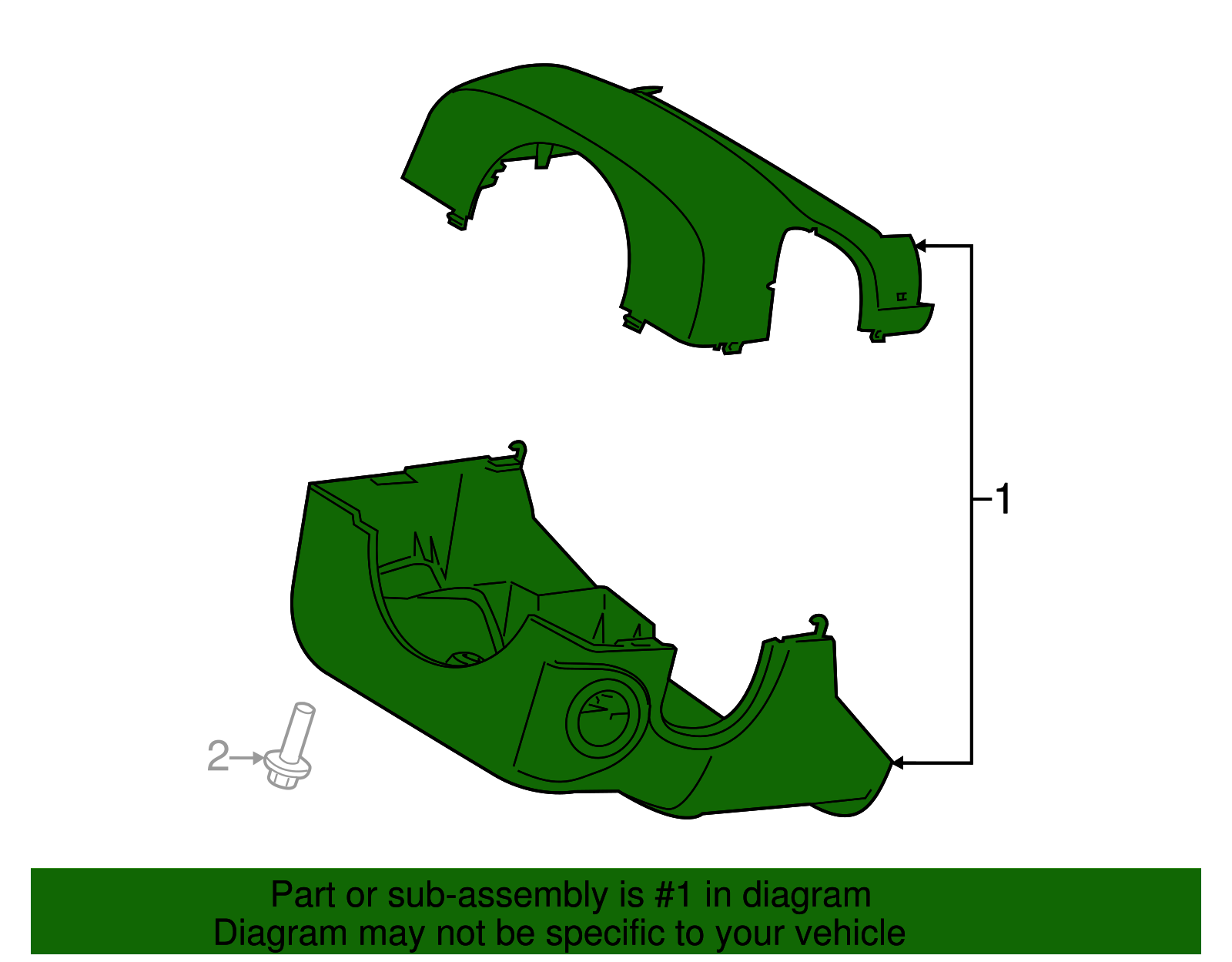 OEM Ford Shroud Assembly For 2022 Ford F-250 Super Duty - Part No. HC3Z ...