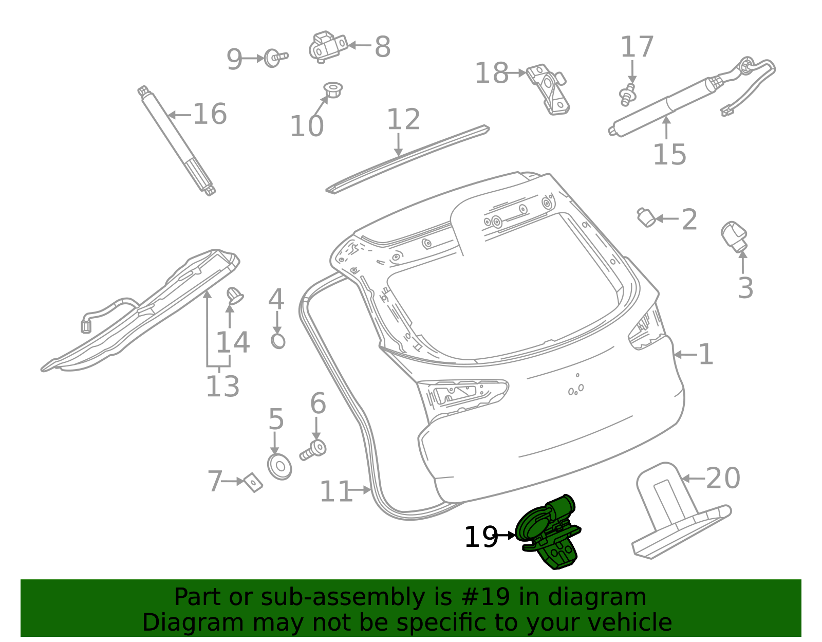 2016-2025 GM Lock Actuator 13548758 | Capital Chevy Parts
