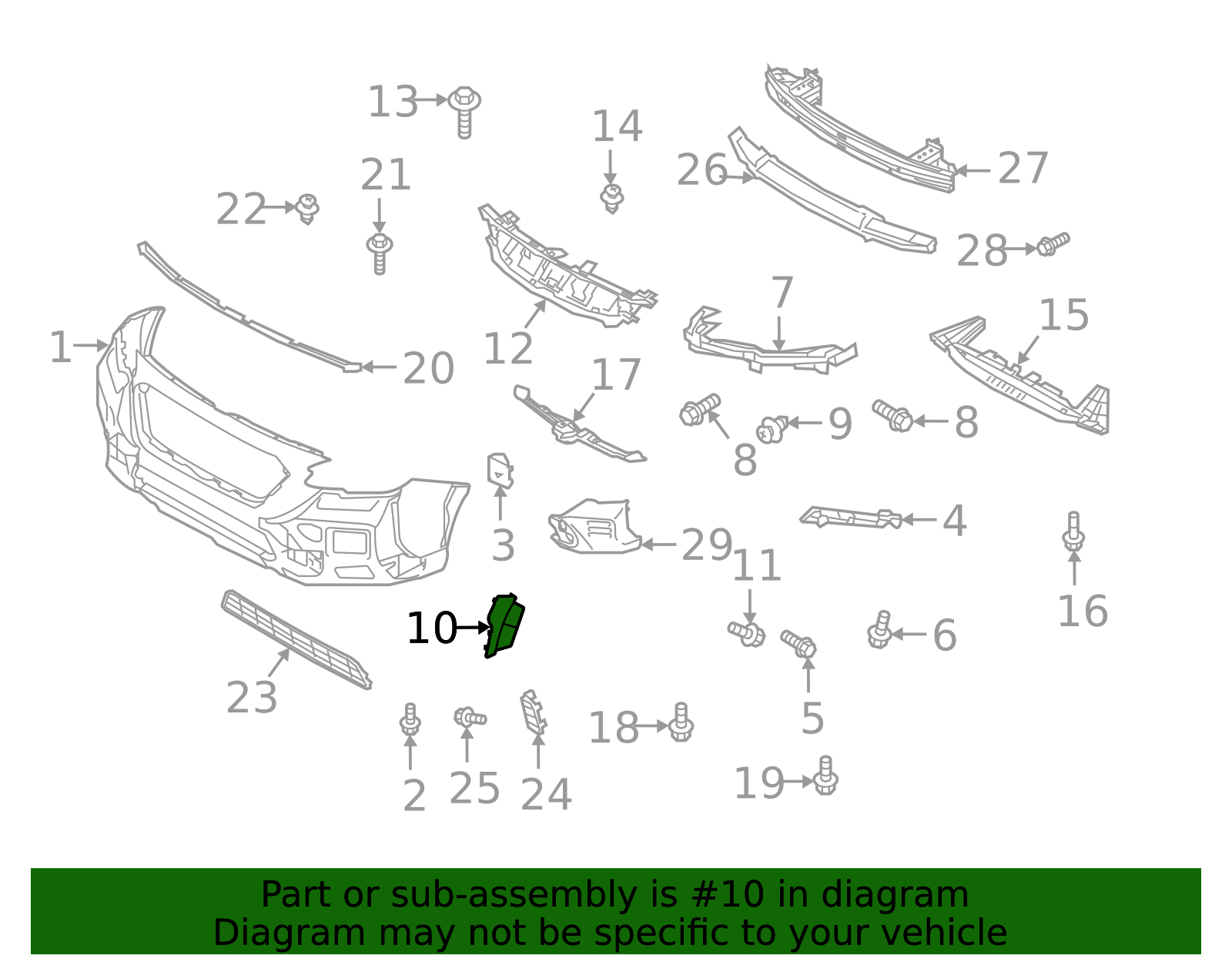 2022-2025 Subaru Outback Wheel Opening Molding 91112AN50B | Quick ...