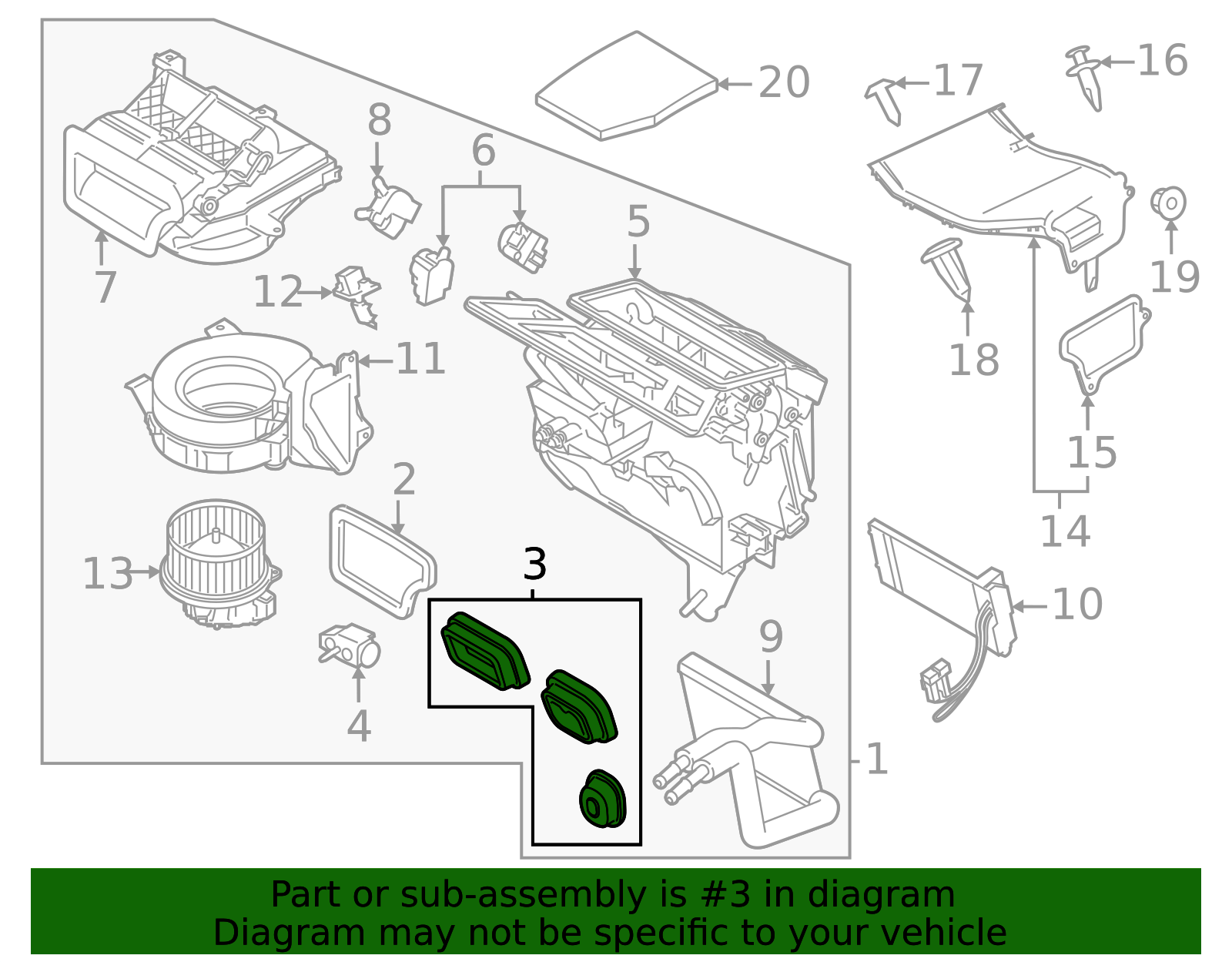 CK4Z19W700D - AC & Heater Assembly Seal Kit 2015-2025 Ford | The Truck ...