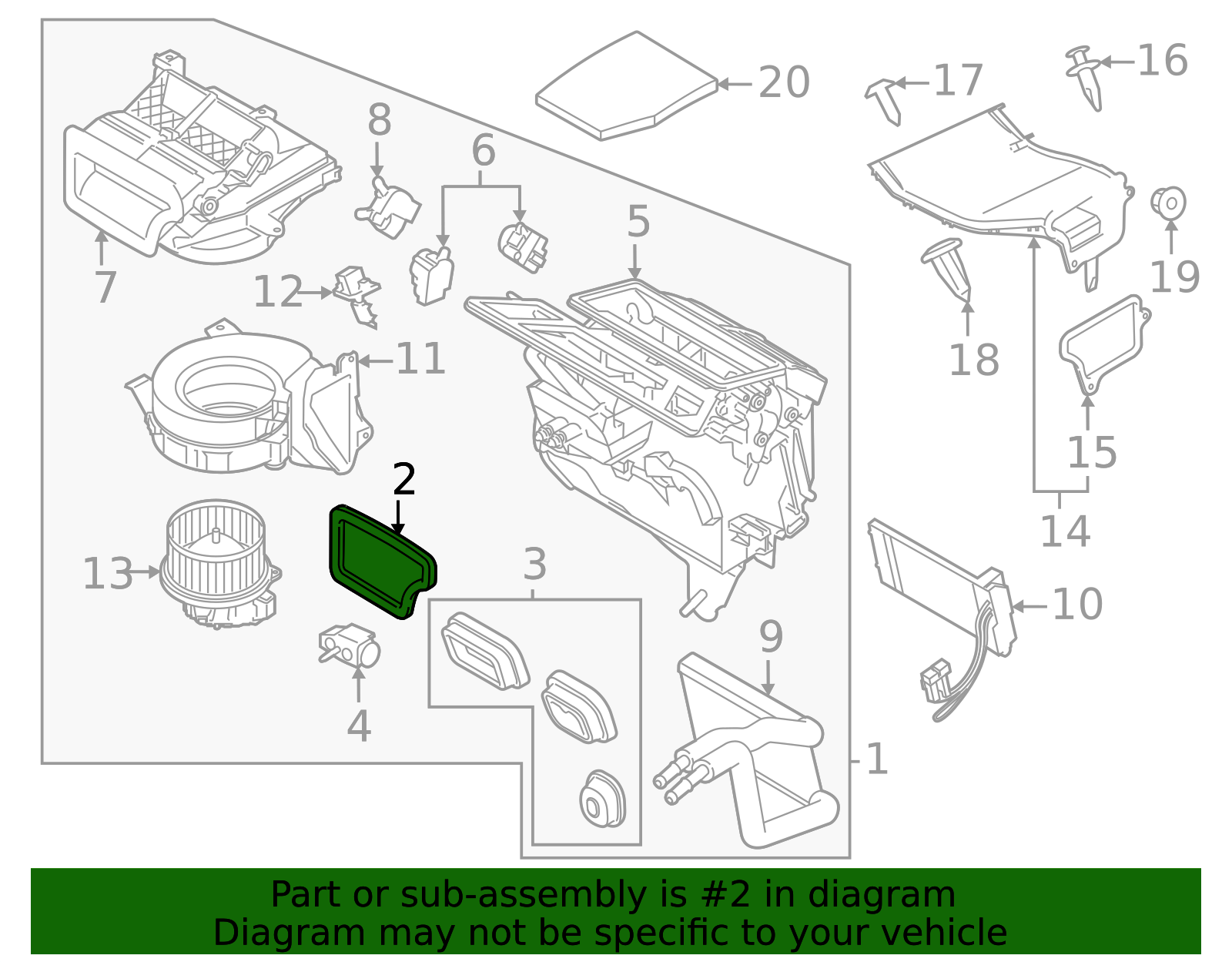 2015-2025 Ford | AC & Heater Assembly Gasket | CK4Z-18A638-A | Walls ...