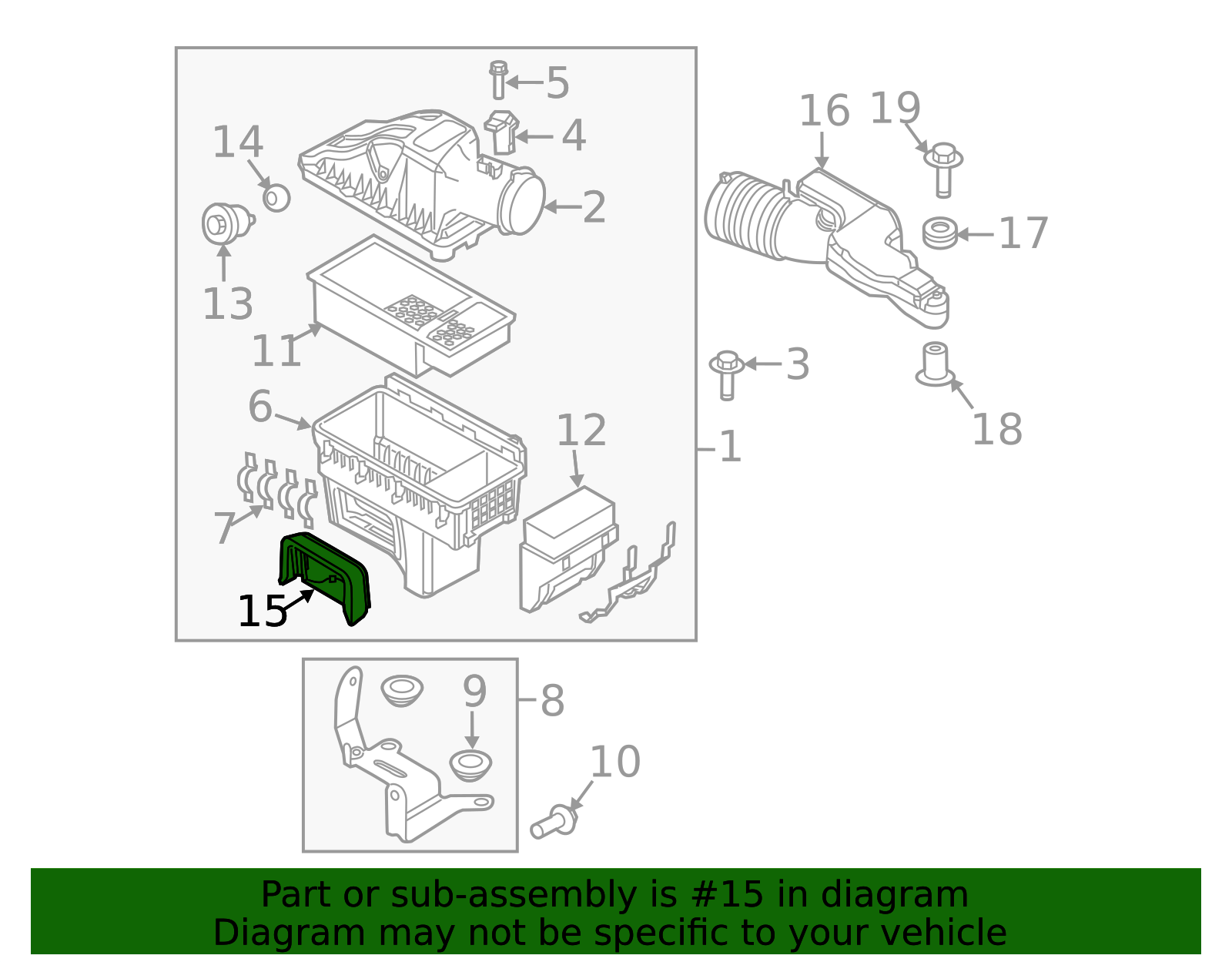 2011-2016 Ford | Inlet Tube | BC3Z-9C675-A | Walls' Ford Parts