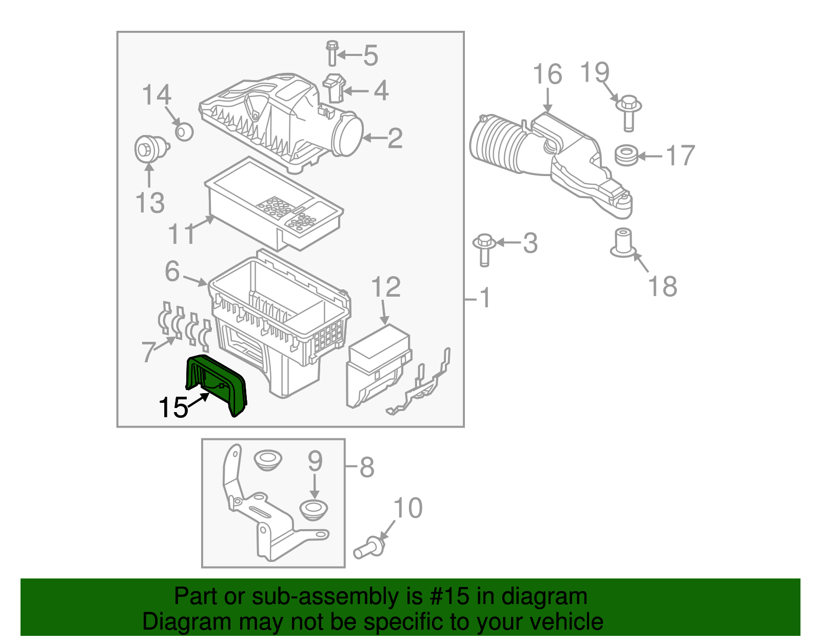 2011-2016 Ford Engine Air Intake Hose BC3Z-9C675-A | OEM Parts Online