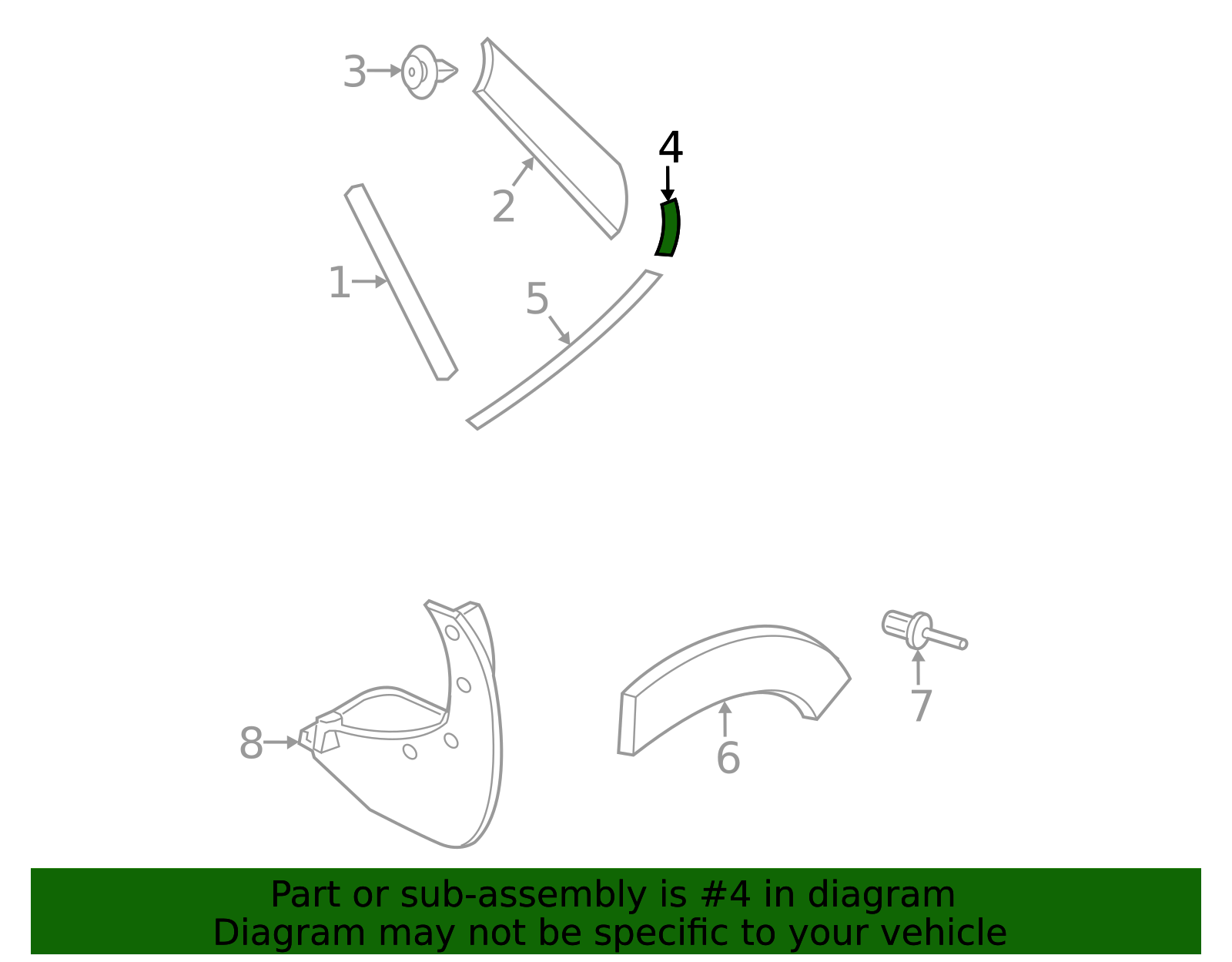 2011-2016 Mini Cooper Countryman Rear Molding Retainer Strip 51-37-9 ...