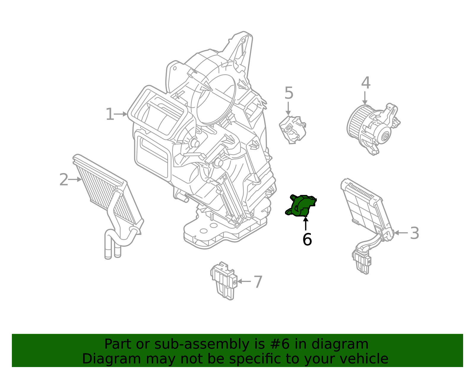 2020-2025 Ford Temp Door Actuator l1mz19e616cb | TascaParts.com