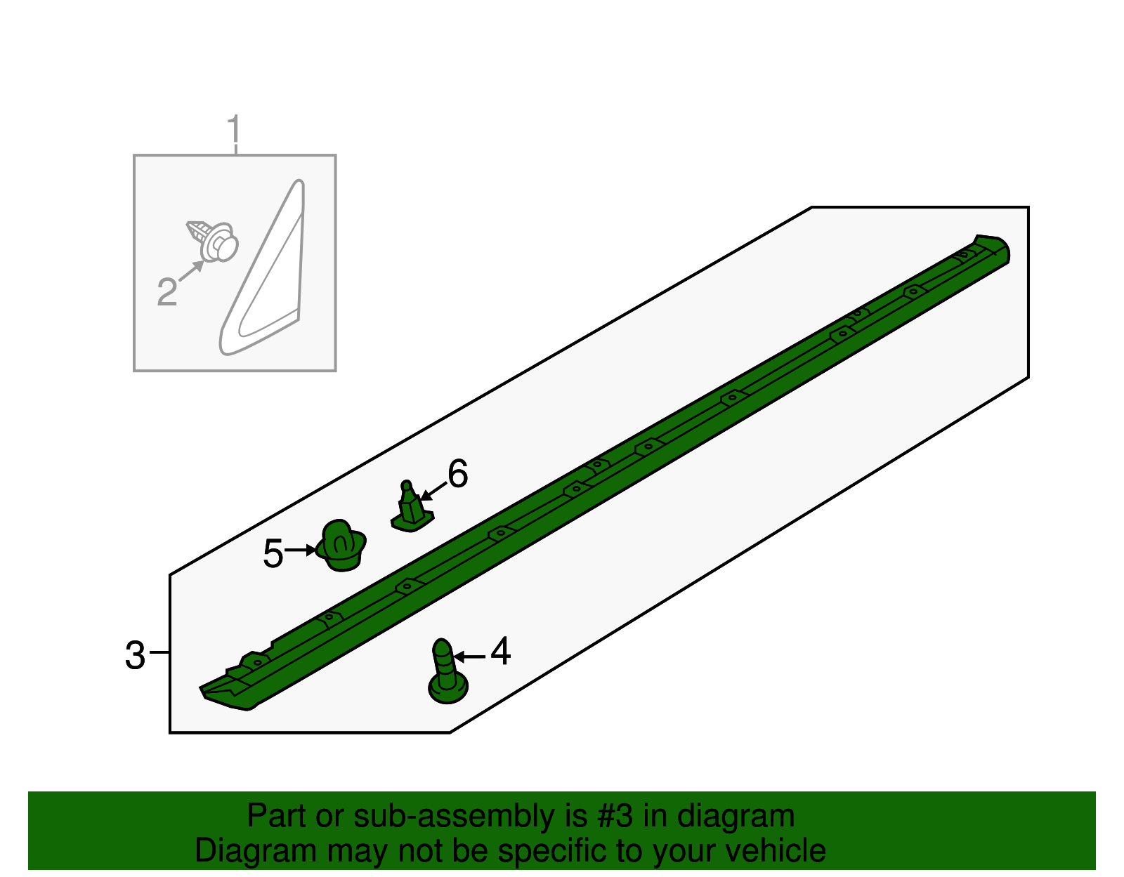 6512a874 - Mitsubishi Rocker Molding 2021-2024 Mitsubishi Mirage ...