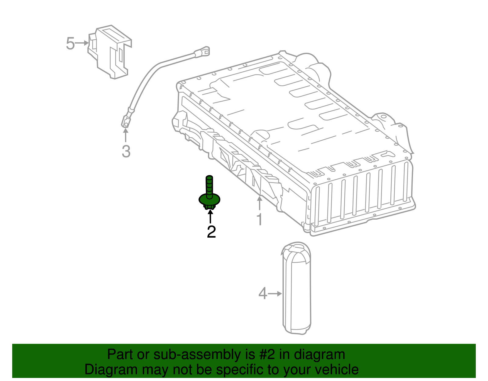 Genuine OEM Battery Assembly Bolt | 000000000276 | Fits Select 2015 ...