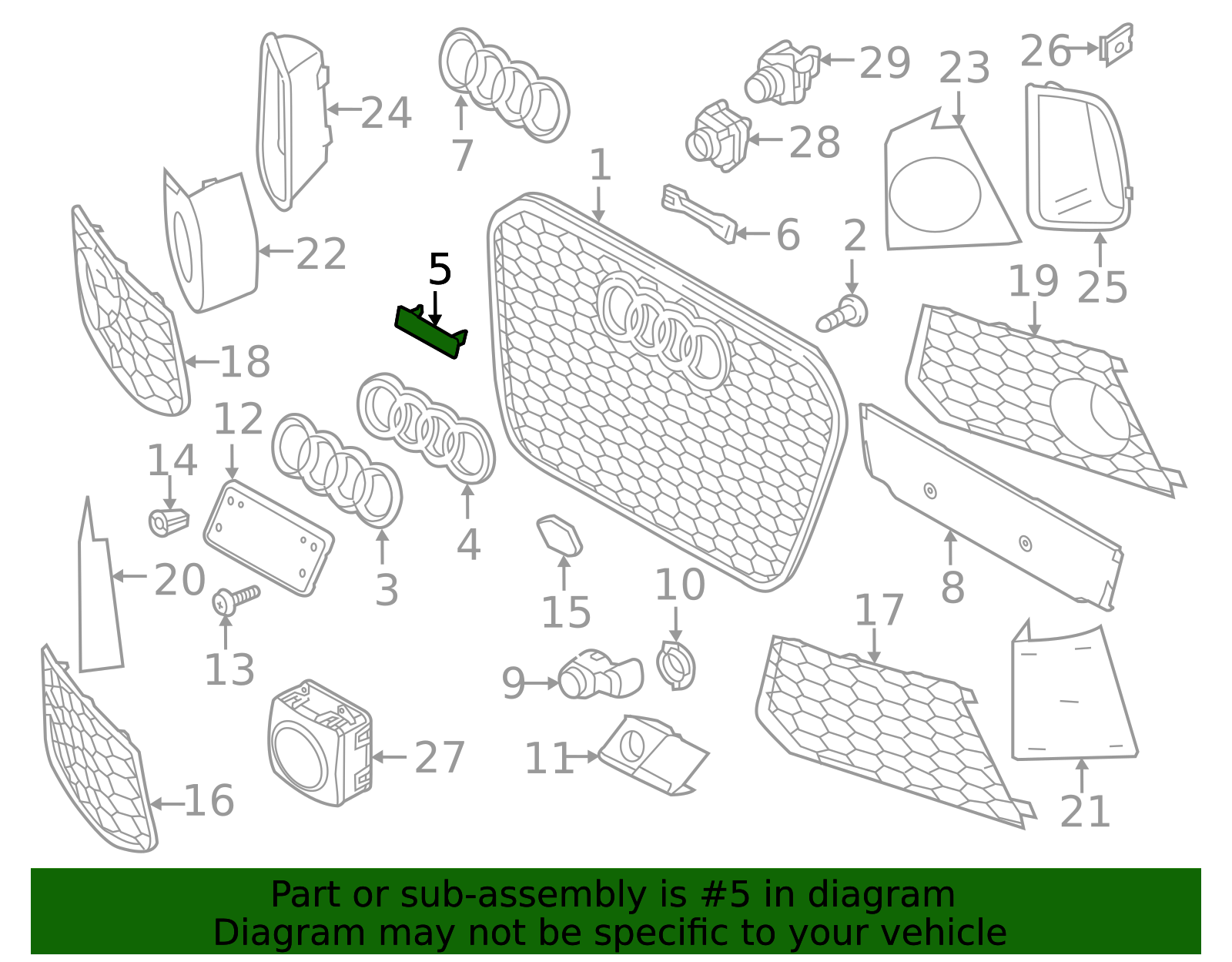 4G8-853-736-D-2ZZ - Nameplate 2015-2018 Audi RS7 | Audi OEM Parts