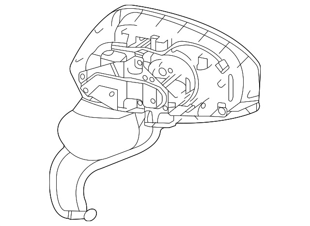 Genuine Toyota Mirror Base part# 87908-62050-D0 for 2016-2020 Toyota ...