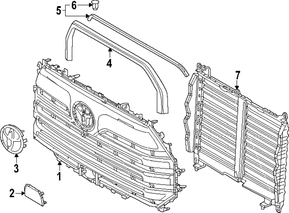 2022-2025 Toyota Tundra Grille Assembly 53101-0C220 | OEM Parts Online