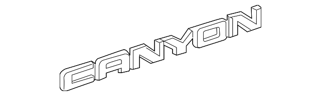 2021-2022 GMC Canyon Nameplate 84842711 | Shop Matick Parts