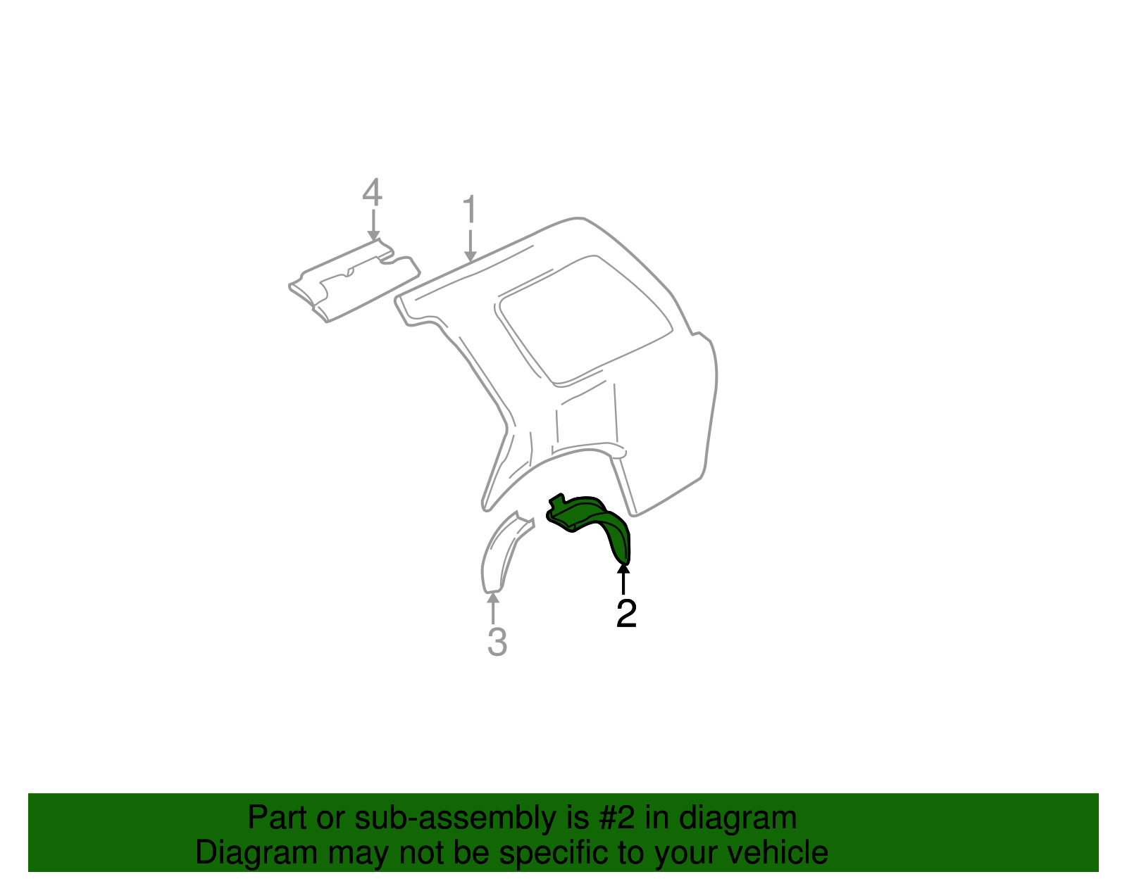 2002-2009 GM Inner Wheelhouse 88980819 | Capital Chevy Parts